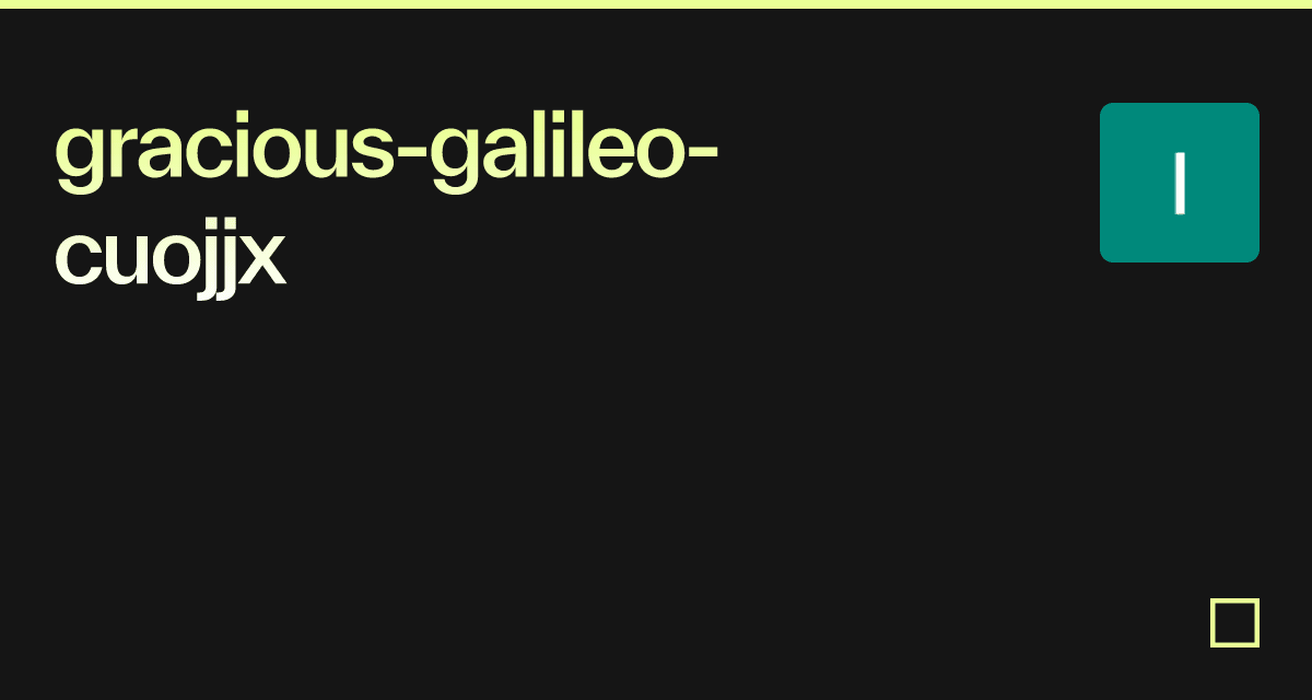 gracious-galileo-cuojjx - Codesandbox