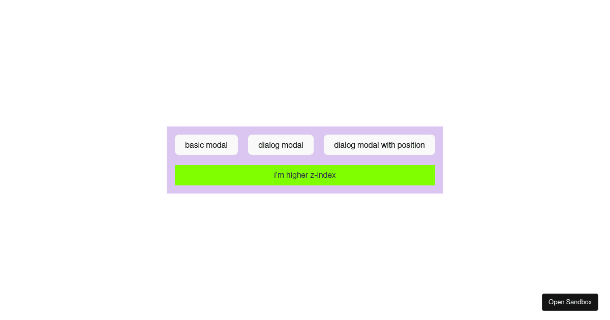 Vue3 Dialog Tag Modal Codesandbox