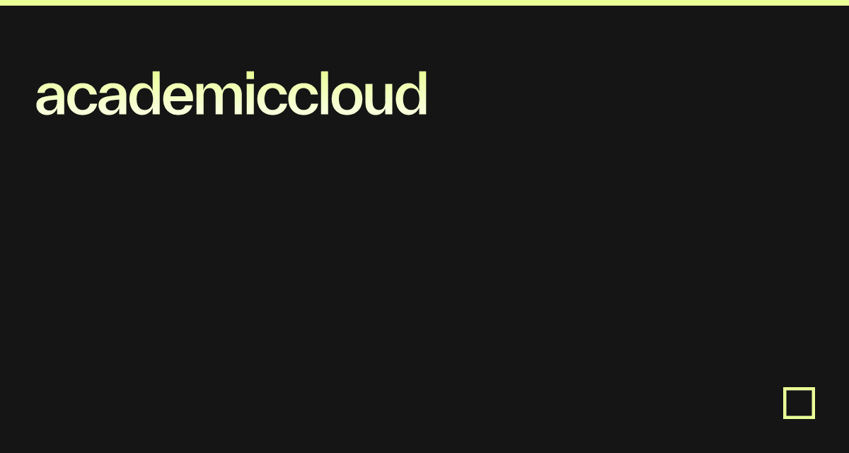 academiccloud - Codesandbox