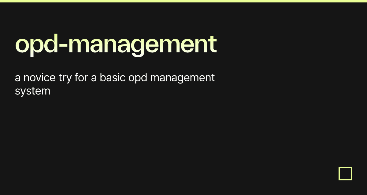 opd-management - Codesandbox