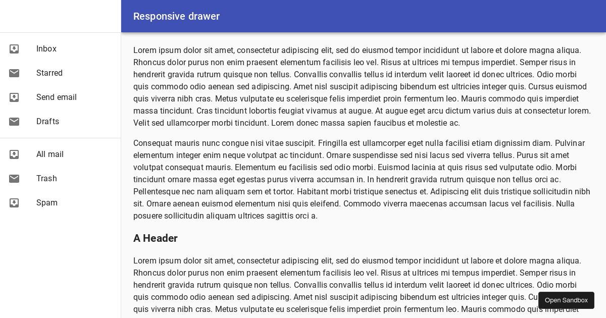 Material demo - Codesandbox
