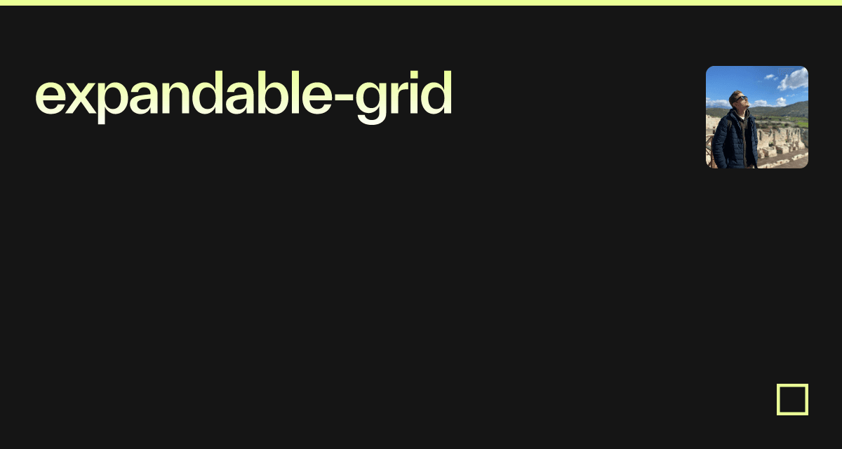 expandable-grid - Codesandbox