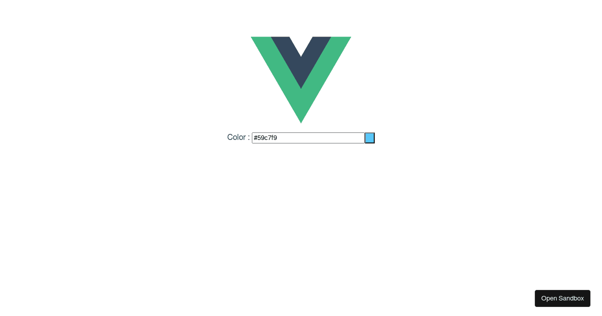Vue 3 With Color Picker Forked Codesandbox