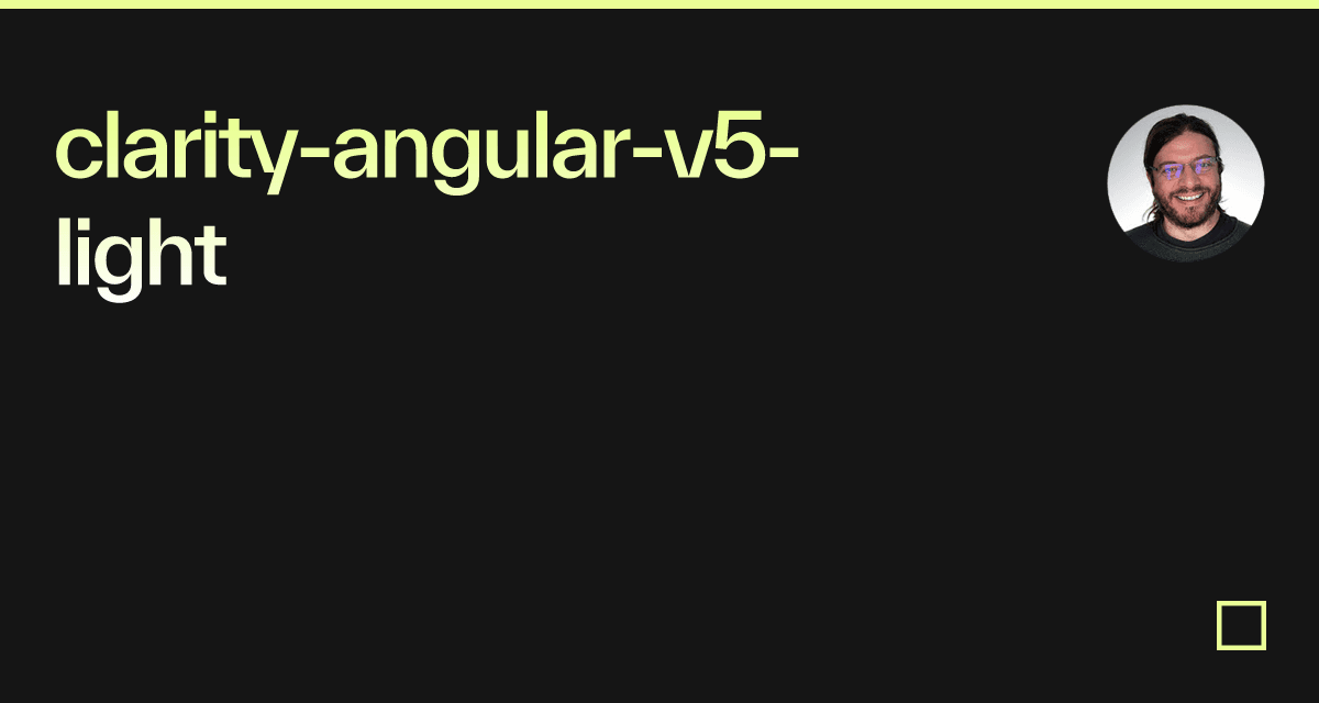 clarity-angular-v5-light - Codesandbox
