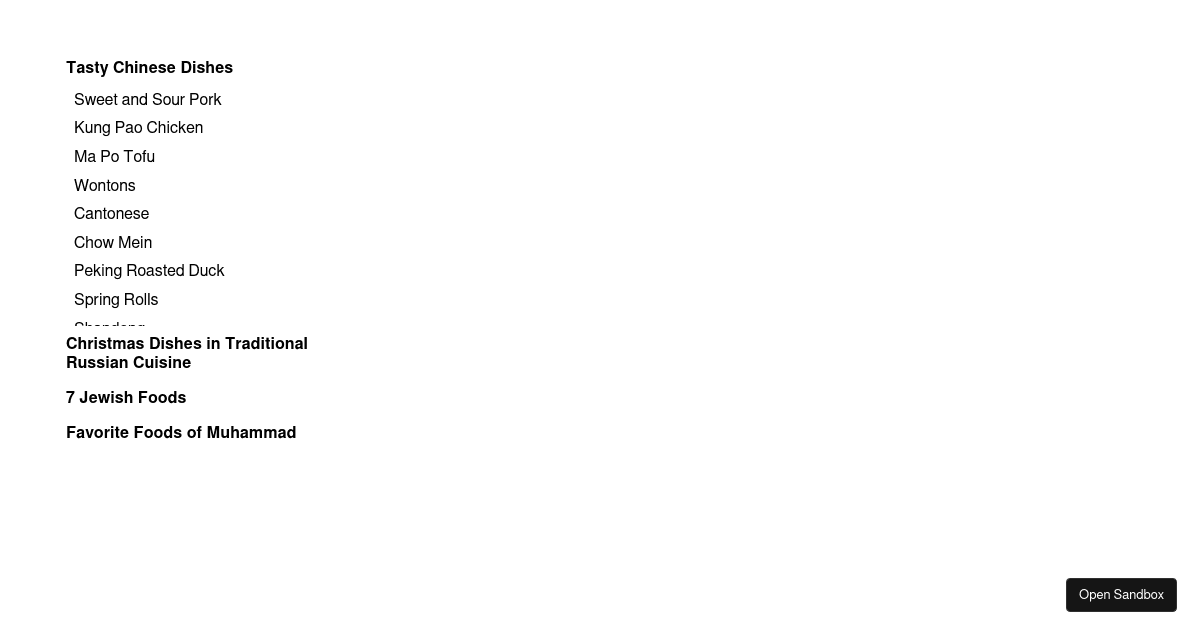 React Scrollable Accordion (forked) - Codesandbox