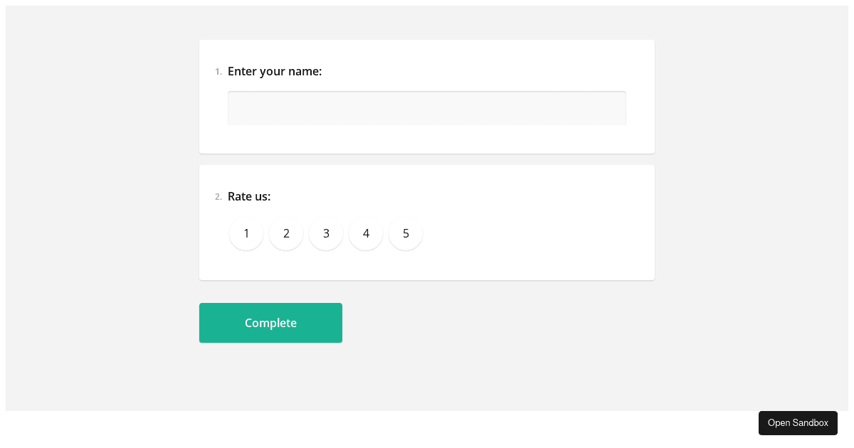 surveyjs-angular - Codesandbox