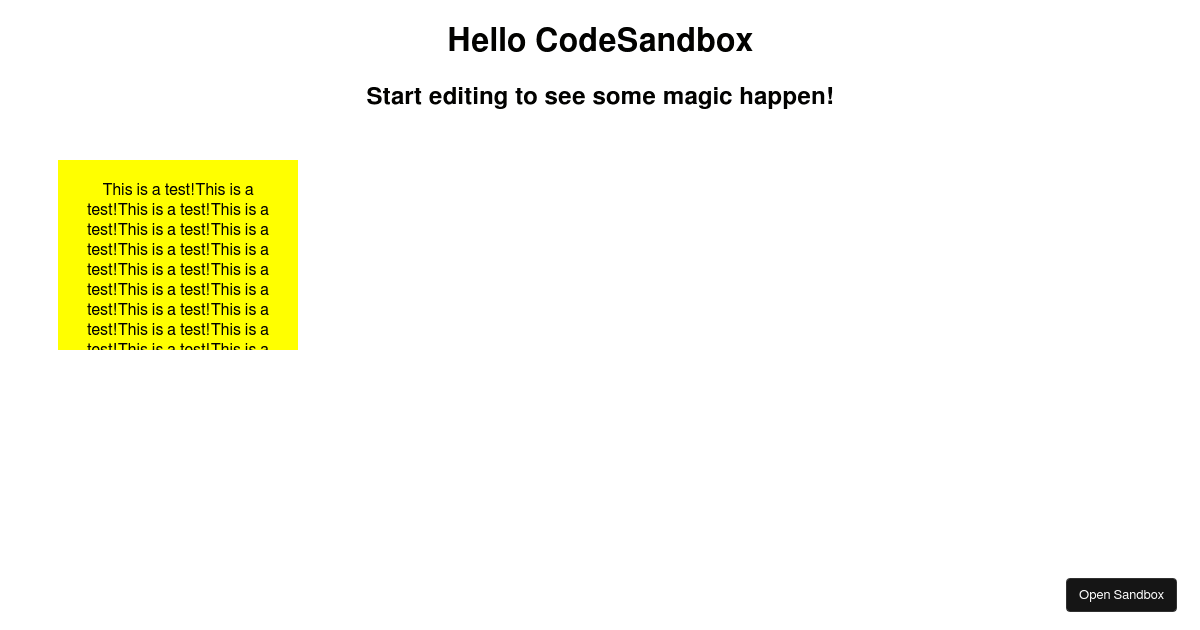 overflow-ellipsis - Codesandbox