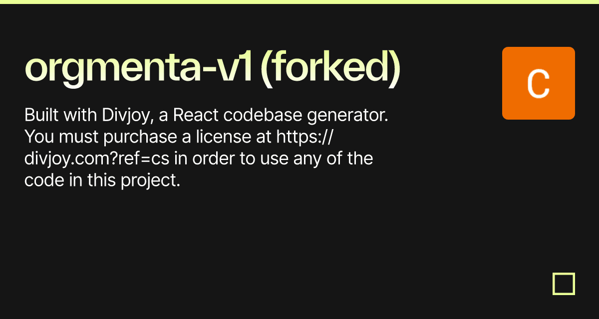 orgmenta-v1 (forked) - Codesandbox