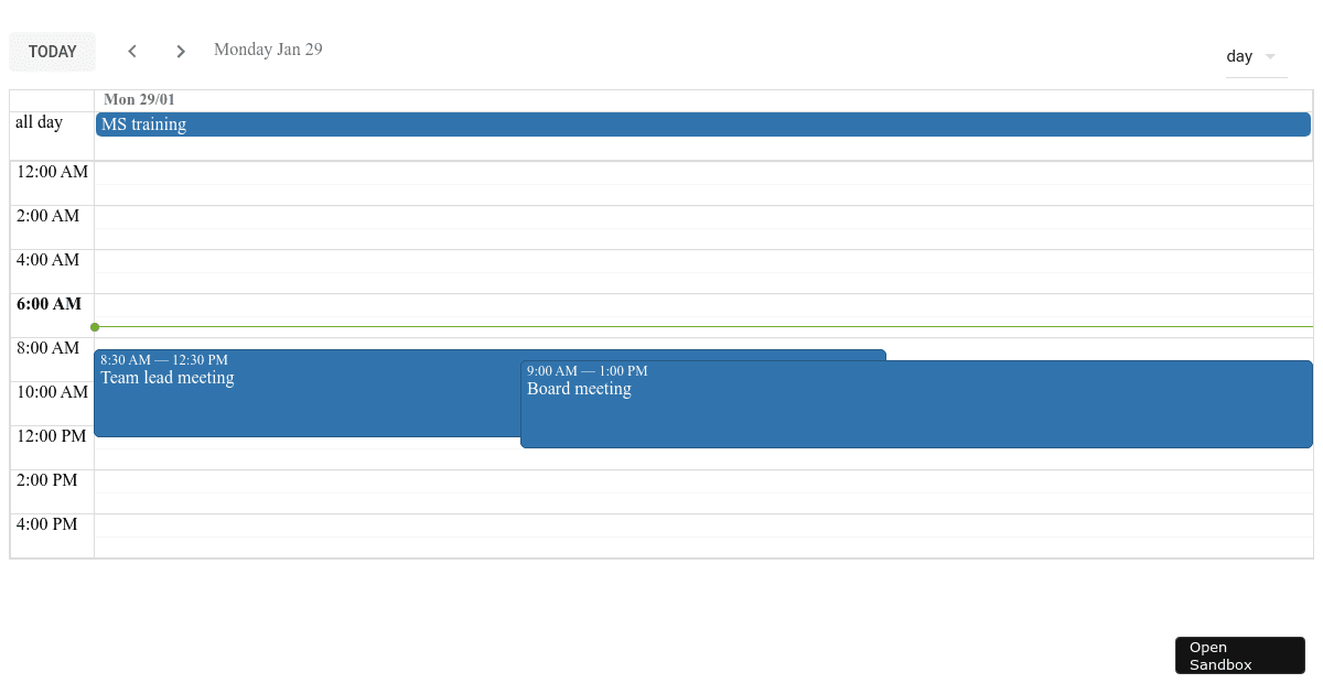 React Big Calendar Example (forked) - Codesandbox React Big Calendar Example (forked) - Codesandbox
