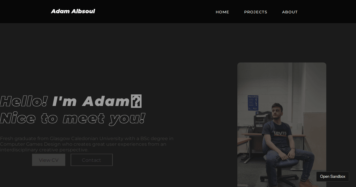 one-page-site - Codesandbox