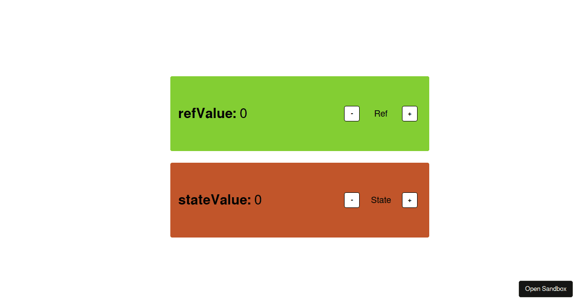 hooks/useRef (Data) - Codesandbox