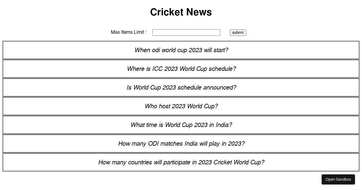 cricket.new - Codesandbox