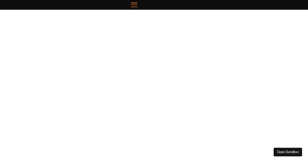 Dropdown Menu Codesandbox 