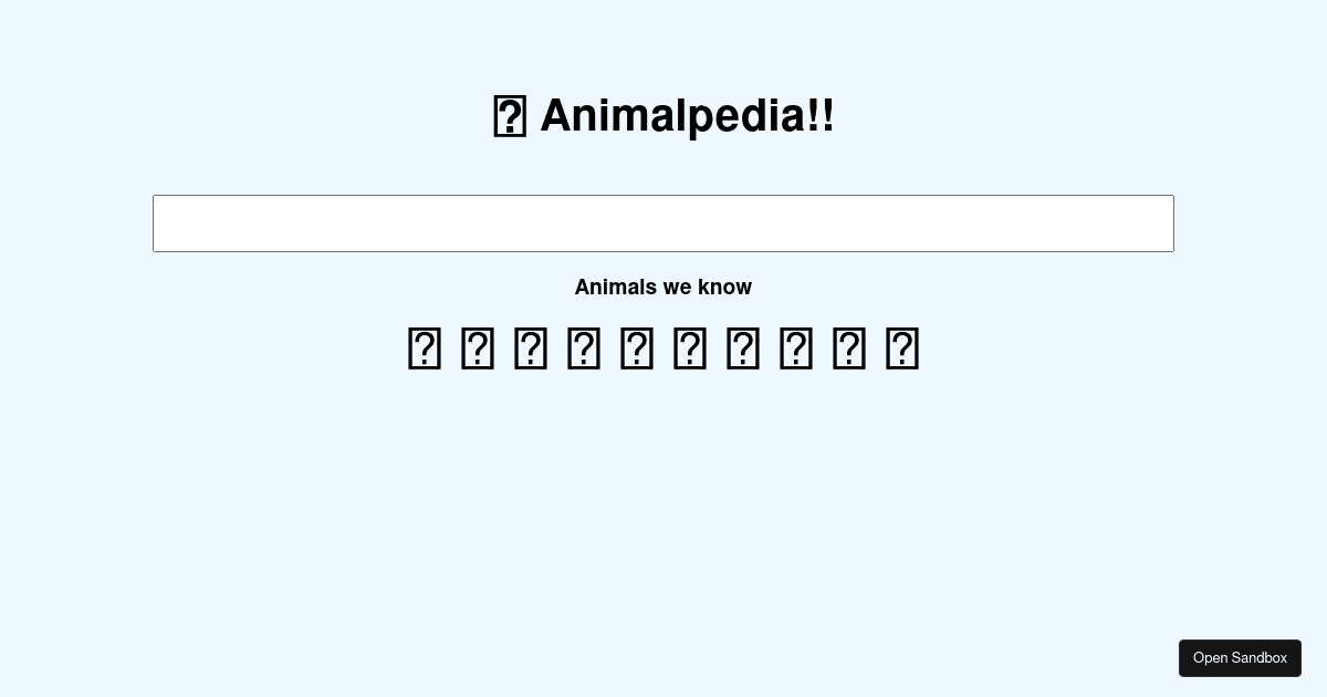 animal-dictionary - Codesandbox