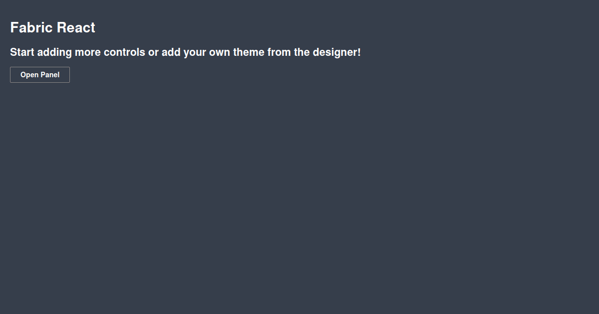 Fabric React Playground - Codesandbox