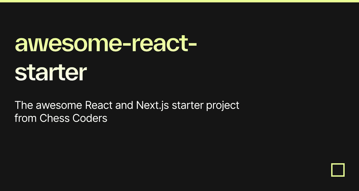 awesome-react-starter - Codesandbox