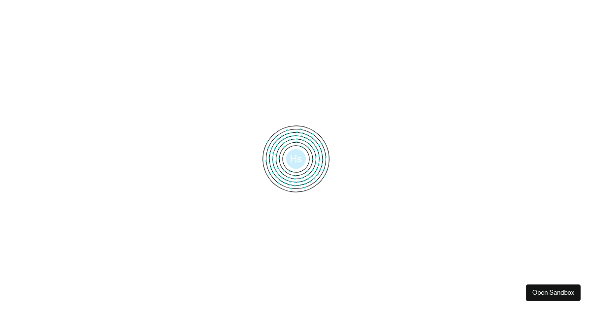 Atomic Bohr Model In Vue Forked Codesandbox