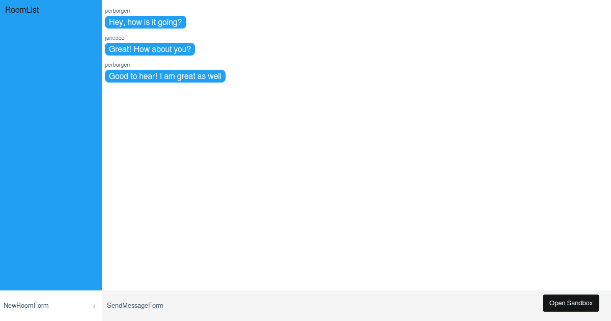 Chat-app - Codesandbox