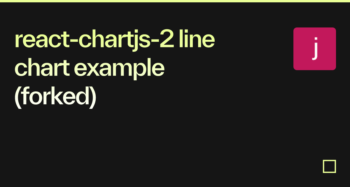 react-chartjs-2 line chart example (forked) - Codesandbox