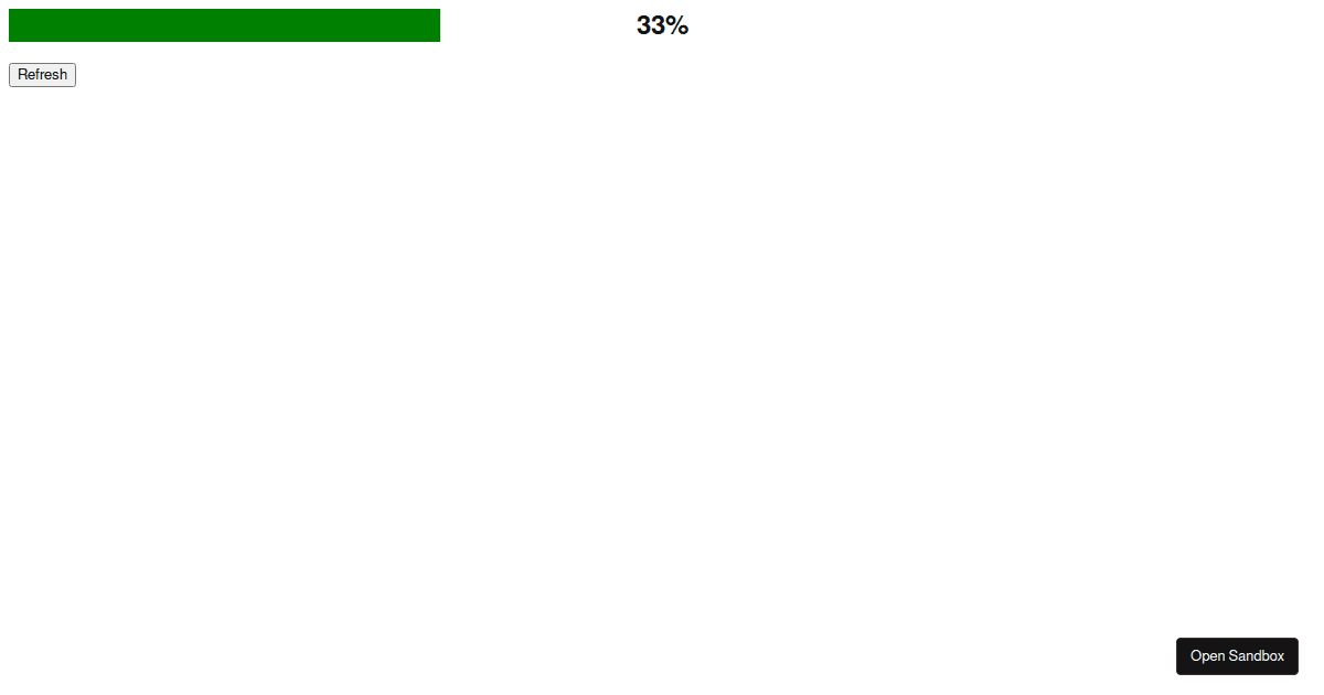 progressbar - Codesandbox
