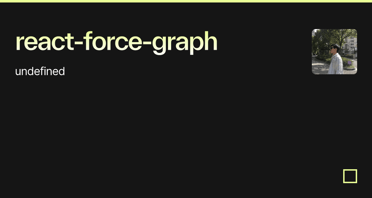react-force-graph - Codesandbox