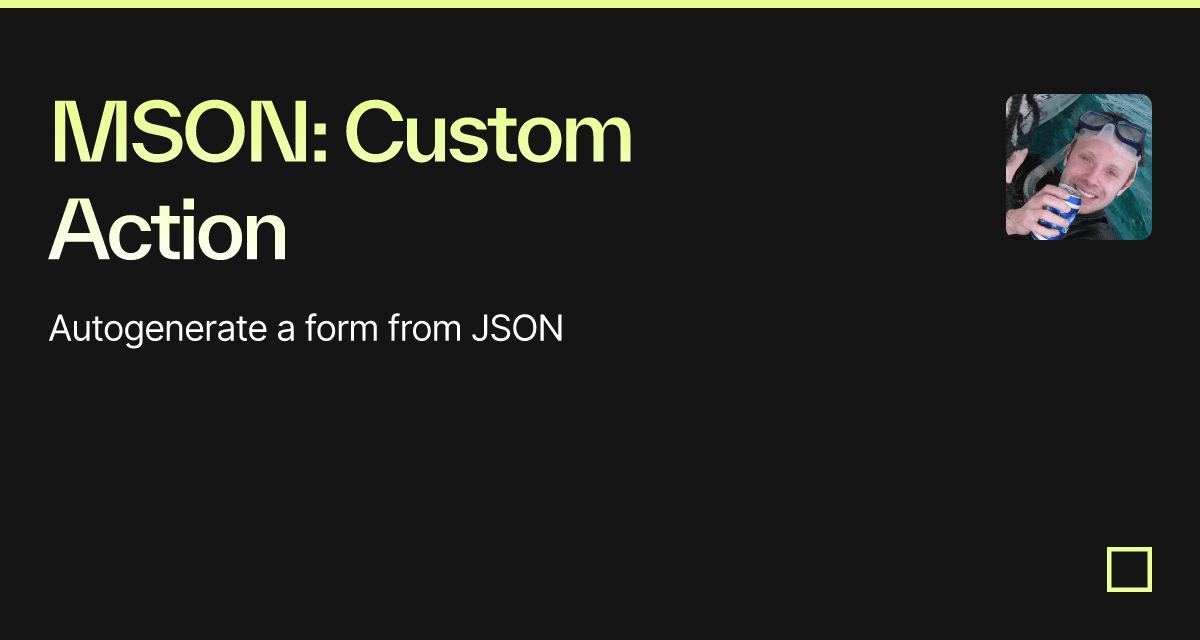 MSON: Custom Action - Codesandbox
