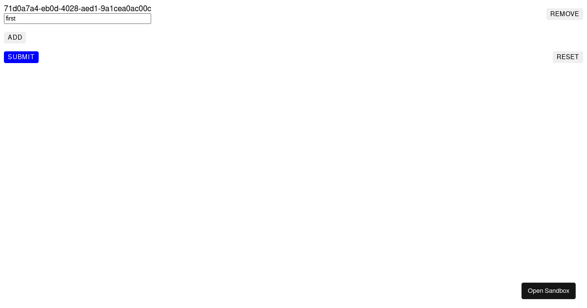 React Hook Form - Codesandbox