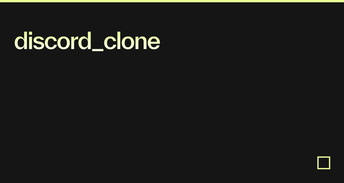 discord_clone - Codesandbox