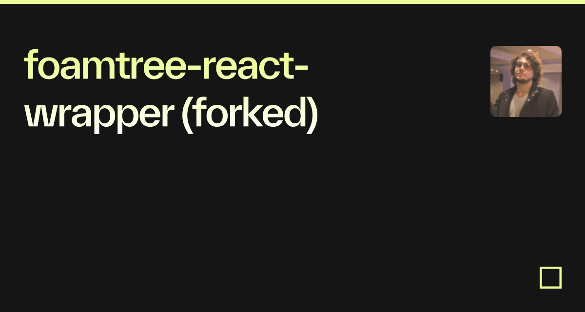 foamtree-react-wrapper (forked) - Codesandbox