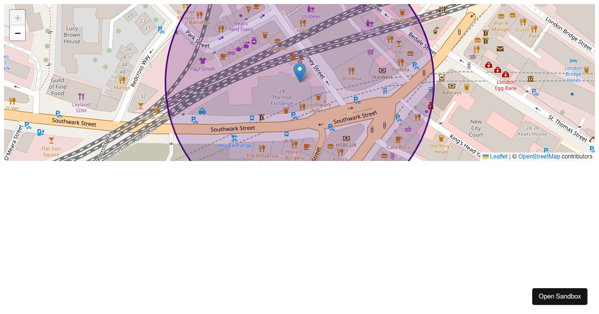 Simple Map with Marker - Codesandbox