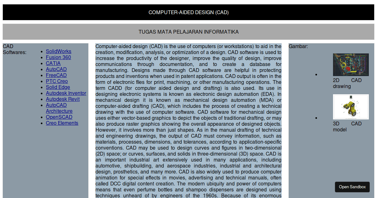 TUGAS AKHIR - Codesandbox