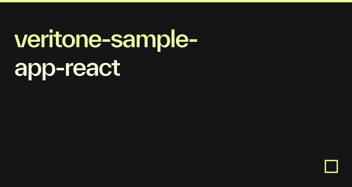 veritone-sample-app-react - Codesandbox veritone-sample-app-react - Codesandbox
