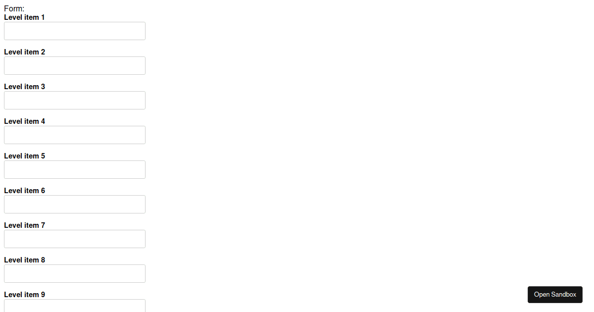 FVL 100 nested 3.x - Codesandbox