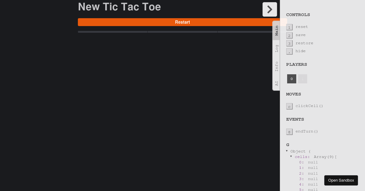 ttt-boardgame - Codesandbox