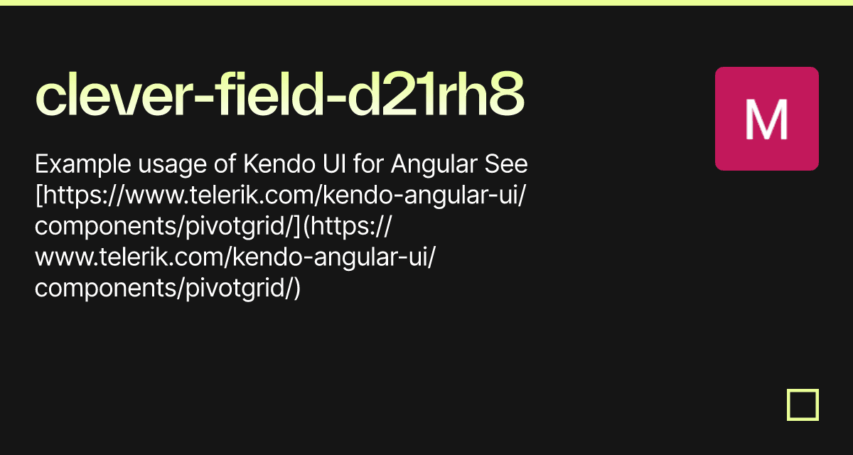 clever-field-d21rh8 - Codesandbox