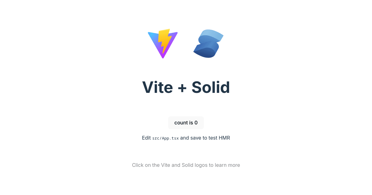 Solid (Vite) - Codesandbox