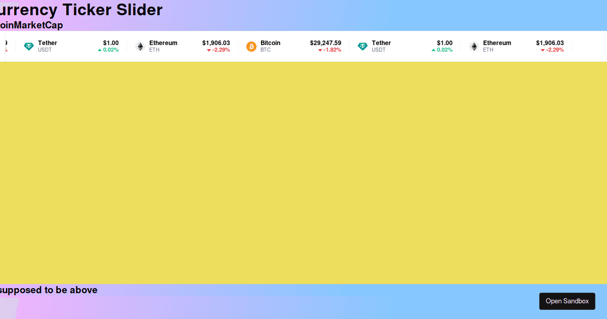 My Sad Attempt At Getting A Htmljs Widget In Reactjs Forked Codesandbox
