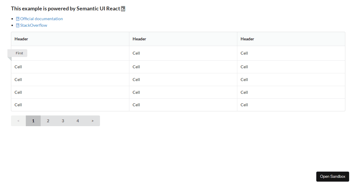 semantic-ui-react-example (forked) - Codesandbox