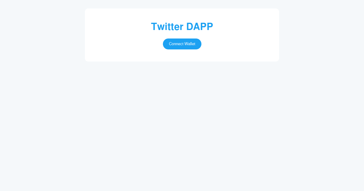 Twitter-dapp-exercise - Codesandbox Twitter-dapp-exercise - Codesandbox