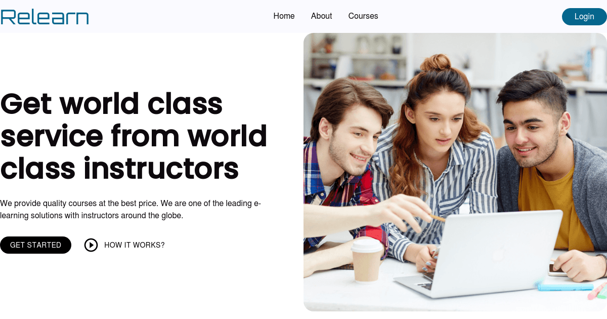 Rework E-Learning Project - Codesandbox