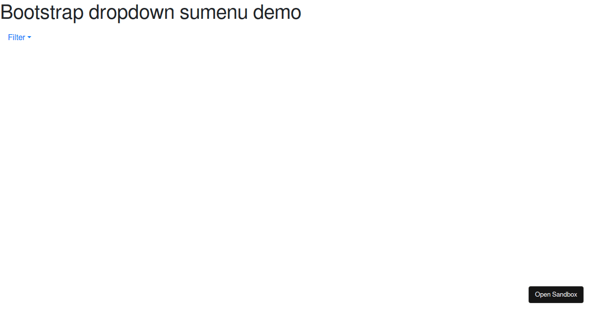 React Dropdown Submenu Codesandbox 