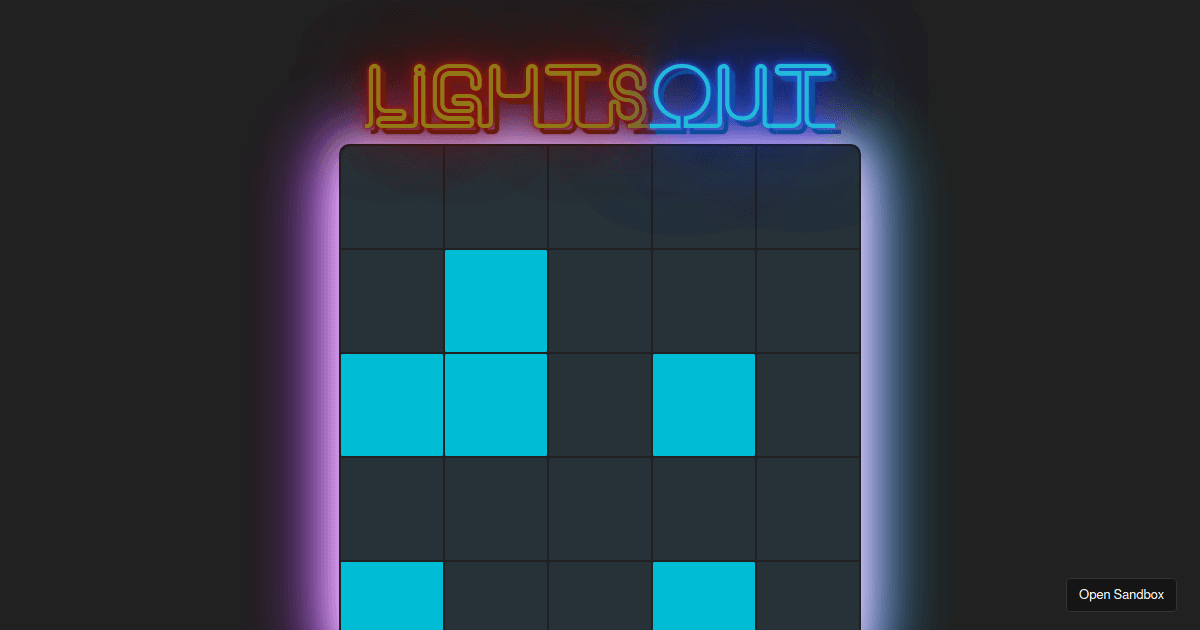 react-lights-out - Codesandbox