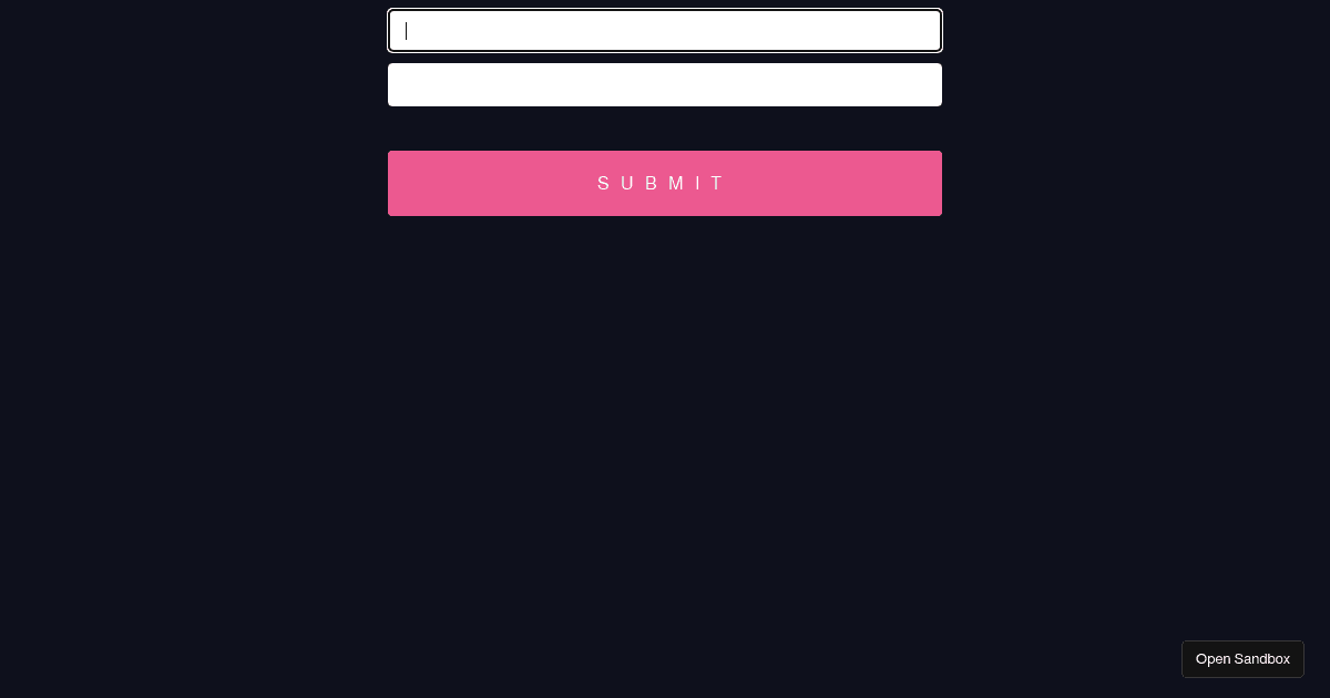 React Hook Form - Get Started (forked) - Codesandbox