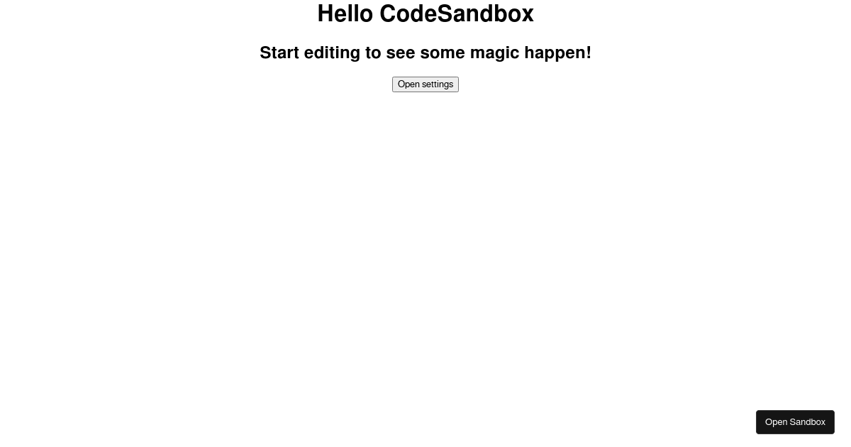 Reach Dialog TranslateY Animation Bug Reproduction - Codesandbox