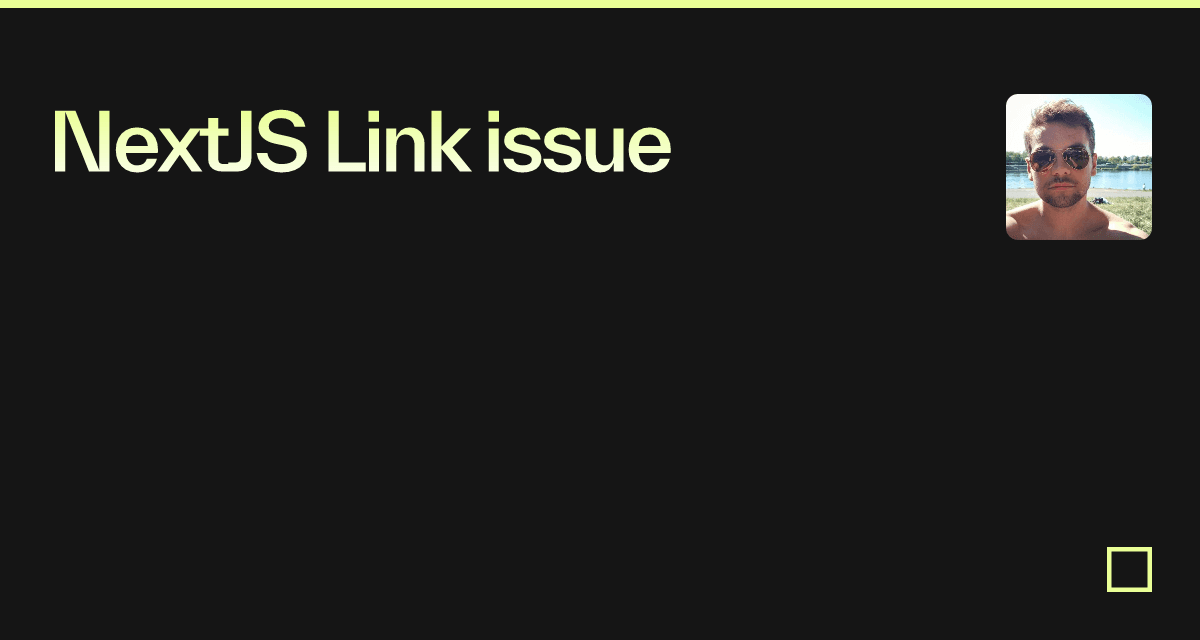 NextJS Link issue - Codesandbox