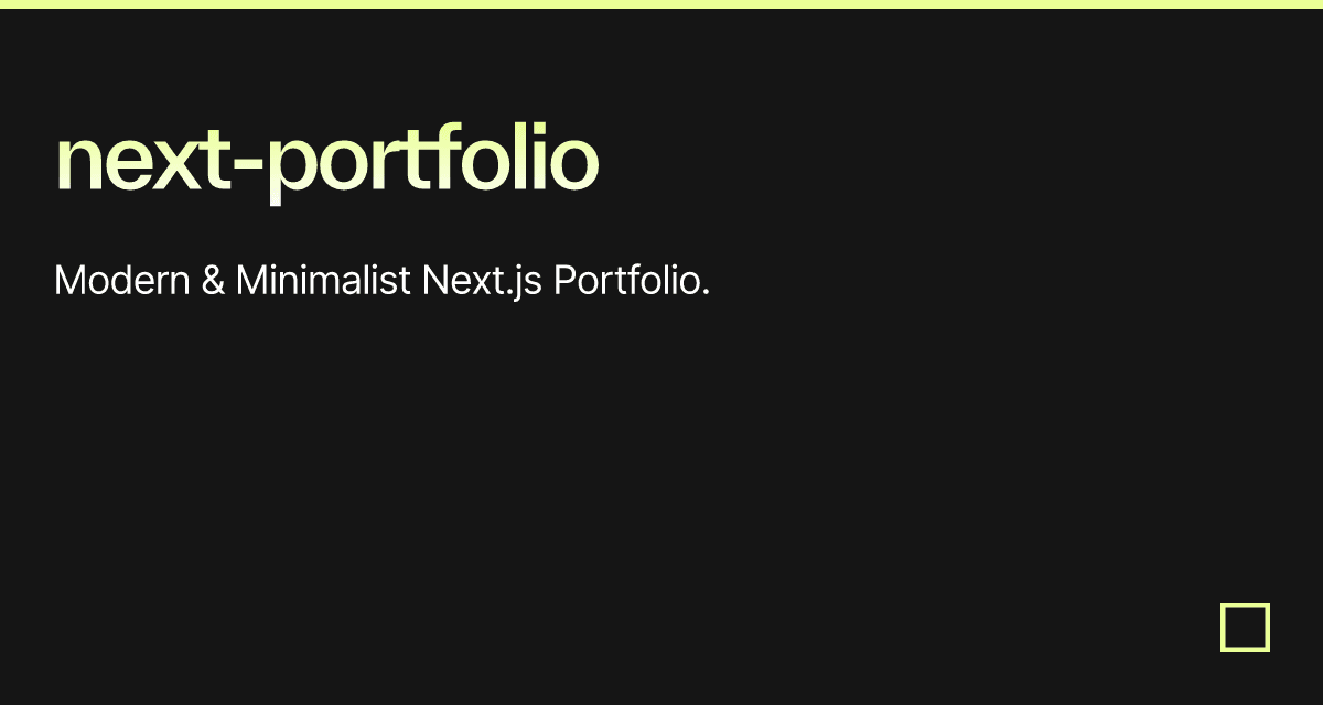 next-portfolio - Codesandbox