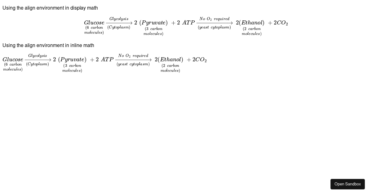 Better React Mathjax Basic Example Latex Forked Codesandbox