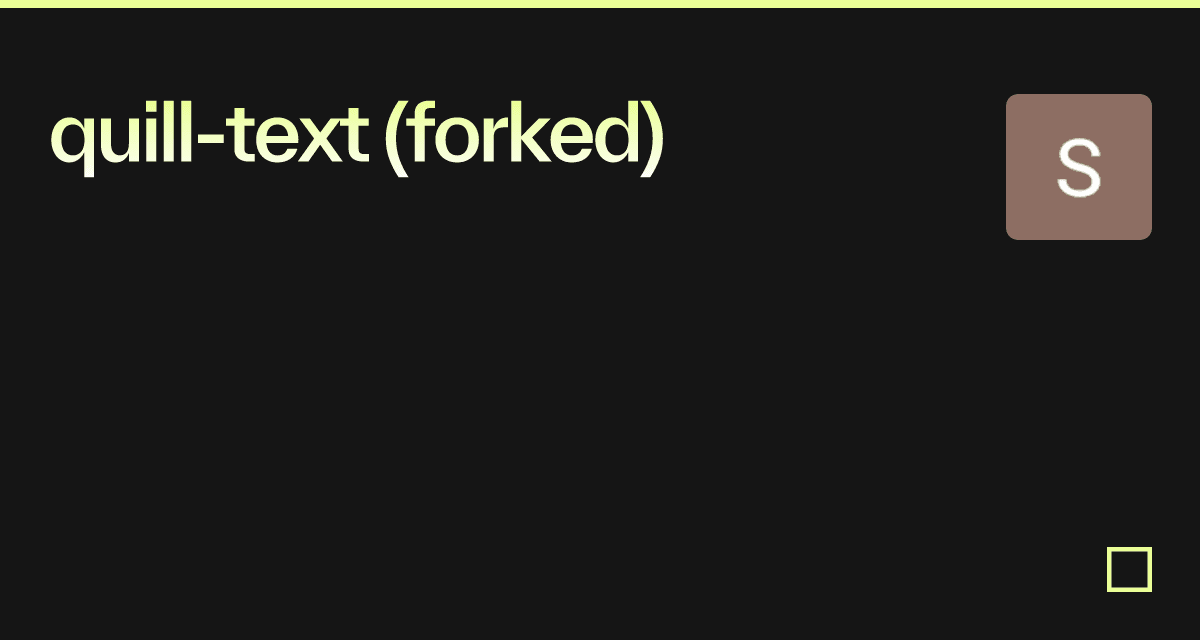 quill-text (forked) - Codesandbox