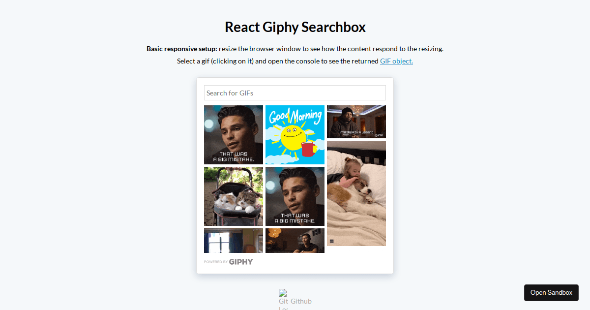 react-giphy-searchbox - Codesandbox