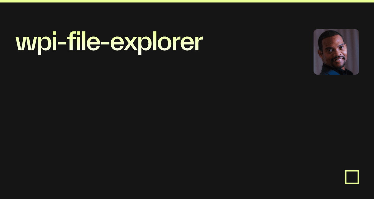wpi-file-explorer - Codesandbox